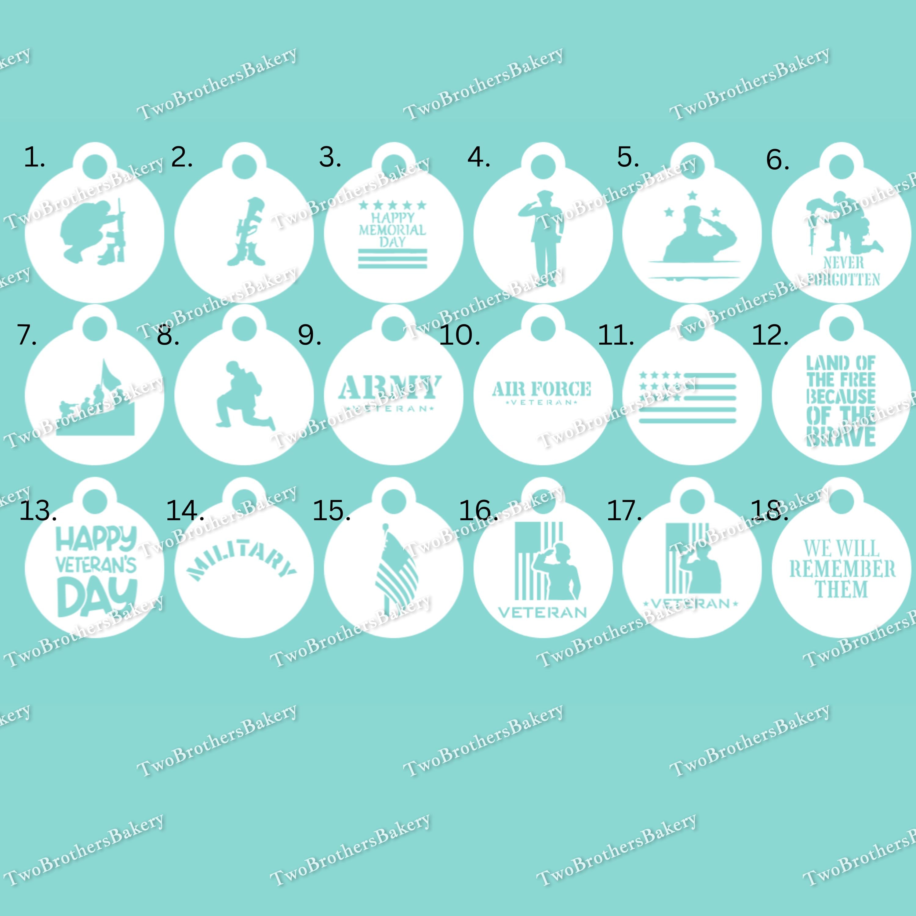 Memorial Day Stencils | Fallen soldiers | Land of the free | home of t ...